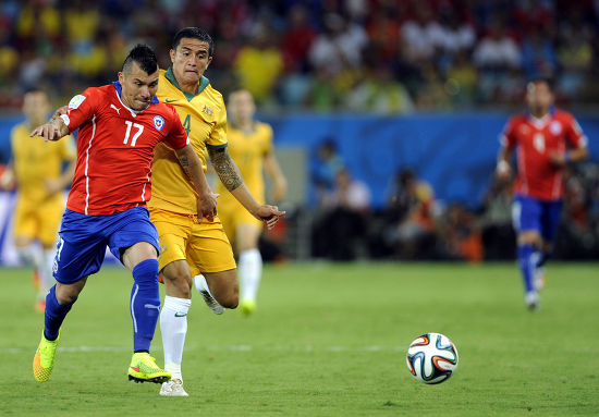 Gary Medel L Chile Action Tim Editorial Stock Photo - Stock Image ...