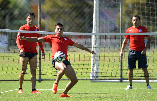 Chiles National Soccer Team Players During Editorial Stock Photo ...