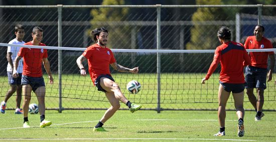 Chiles National Soccer Team Players During Editorial Stock Photo ...