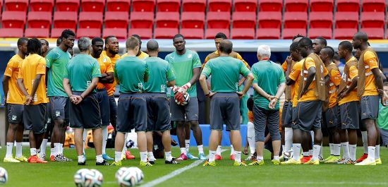 Ivory Coasts Players During Teams Training Editorial Stock Photo ...