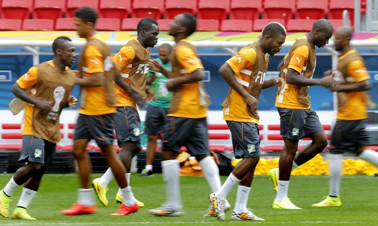 Ivory Coast During Their Teams Training Editorial Stock Photo - Stock ...