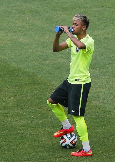 Brazils Neymar Drinks During His Teams Editorial Stock Photo - Stock ...