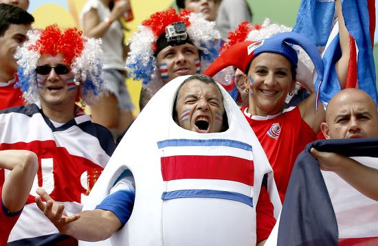 Costa Rican Soccer Fans Prior Fifa Editorial Stock Photo - Stock Image ...