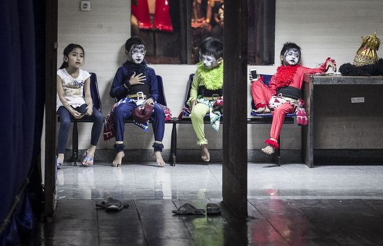 Young Members Purwa Bharata Human Puppet Editorial Stock Photo - Stock ...