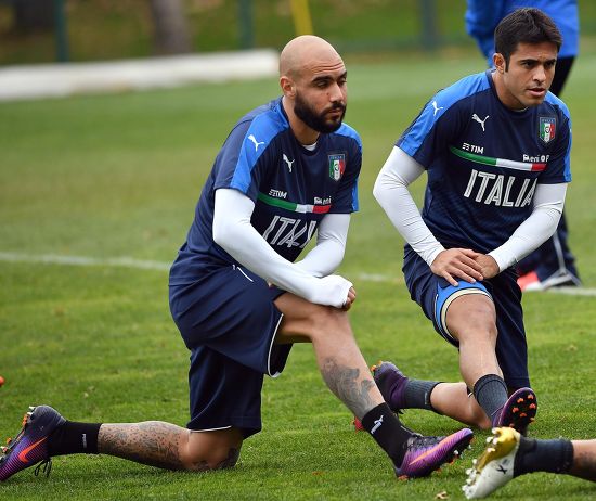 Italian National Soccer Team Forwards Simone Editorial Stock Photo ...