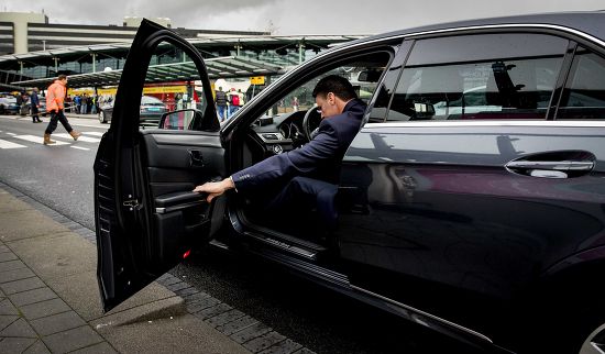 Man Gets Into Uber Taxi Ubers Editorial Stock Photo - Stock Image ...