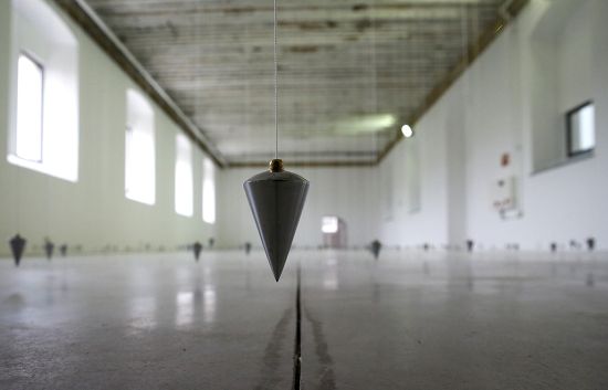 Hundreds Pendulums Hanging Ceiling Part Installation Editorial Stock ...