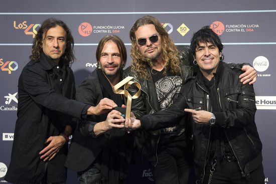 Mexican Band Mana Members Pose Latin Editorial Stock Photo - Stock ...
