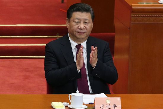 Chinese President Xi Jinping Claps During Editorial Stock Photo - Stock ...