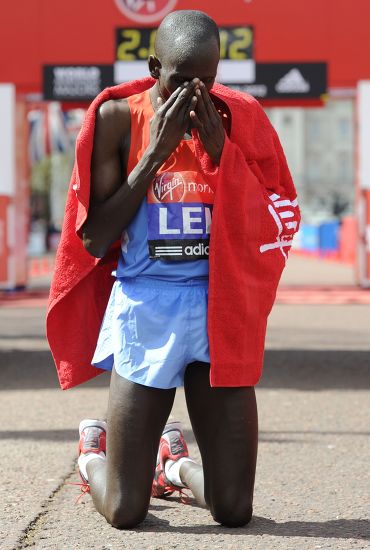 Kenyas Martin Lel Arrives Second Place Editorial Stock Photo - Stock ...