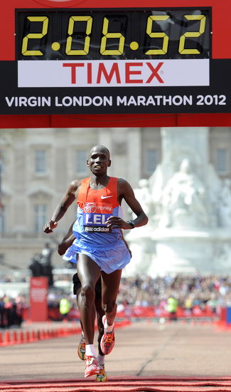 Kenyas Martin Lel Arrives Second Place Editorial Stock Photo - Stock ...