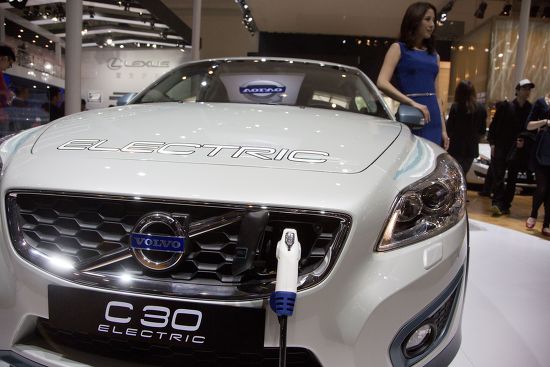 Electric Volvo C30 Shown Auto China Editorial Stock Photo - Stock Image ...