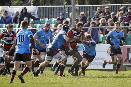 Cornish Pirates No8 Tom Duncan Tackled Editorial Stock Photo - Stock ...