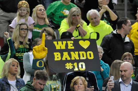 Oregon Fans Show Their Appreciation Duck Editorial Stock Photo - Stock ...