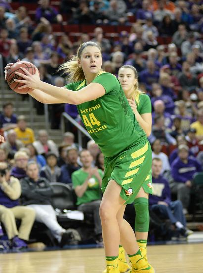 Oregon Center Mallory Mcguire 44 Action Editorial Stock Photo - Stock ...