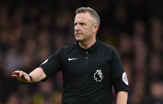 Referee Jonathan Moss During Premier League Editorial Stock Photo ...