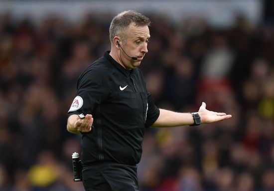 Referee Jonathan Moss During Premier League Editorial Stock Photo ...