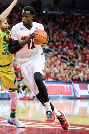 Louisville Forward Mangok Mathiang 12 During Editorial Stock Photo ...
