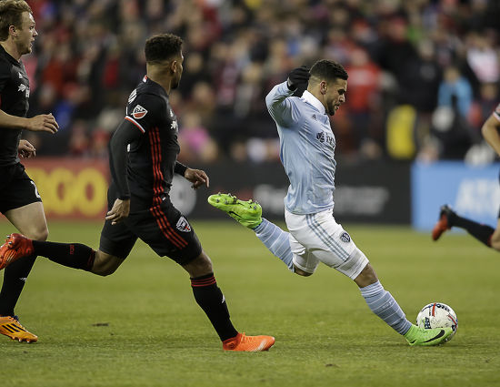 Sporting Kc Forward Dominic Dwyer Takes Editorial Stock Photo - Stock ...