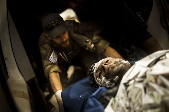 Wounded Police Officer Moved Ambulance West Editorial Stock Photo ...