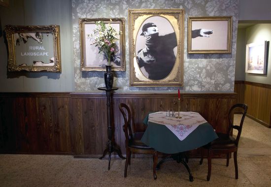 Art Installations By Graffiti Artist Banksy Editorial Stock Photo ...