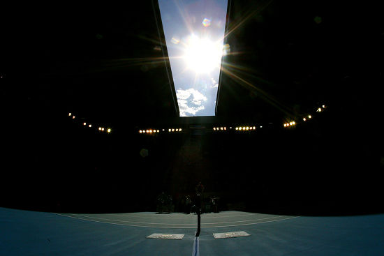 Roof Over Rod Laver Arena Opens Editorial Stock Photo - Stock Image ...