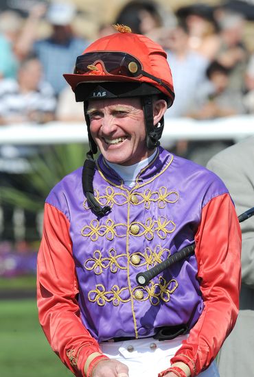 Jockey Michael Kinane Wearing Queens Colours Editorial Stock Photo ...