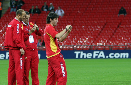 Montenegro Players Take Photos Wembley Before Editorial Stock Photo ...