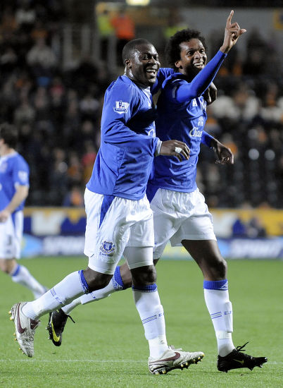 Yakubu Jo Everton Celebrate Jos Goal Editorial Stock Photo - Stock ...
