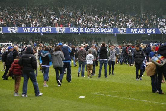 Qpr Fans Invade Pitch After Final Editorial Stock Photo - Stock Image ...