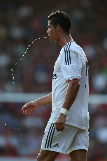Cristiano Ronaldo Real Madrid Spits Out Editorial Stock Photo - Stock ...