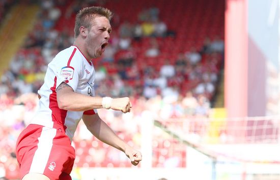 Nottingham Forest Defender Luke Chambers Celebrates Editorial Stock ...