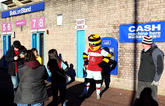 Burnley Mascot Bertie Bee Photographed By Editorial Stock Photo - Stock ...