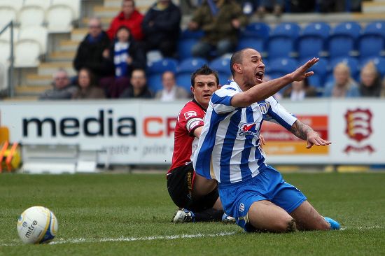 Steve Tully Exeter City Fouls Ashley Editorial Stock Photo - Stock ...