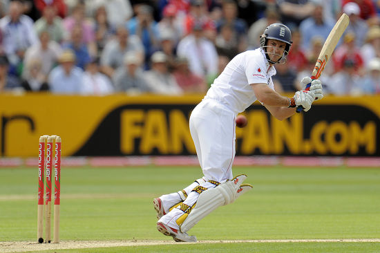 Andrew Strauss England Flicks Off His Editorial Stock Photo - Stock ...