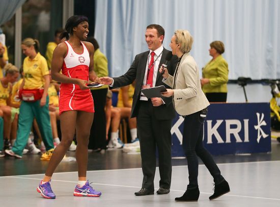 Ama Agbeze England Netball Presented Medal Editorial Stock Photo ...
