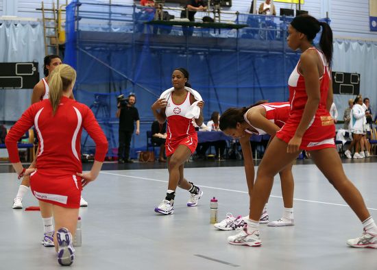 England Netball Players Warm Down After Editorial Stock Photo - Stock ...
