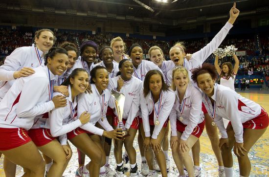 England Netball Players Celebrate Trophy After Editorial Stock Photo ...