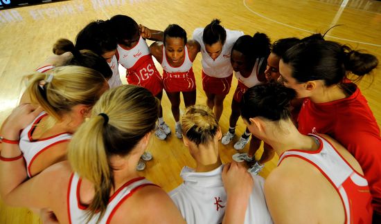 England Netball Players Huddle Celebrate Their Editorial Stock Photo ...