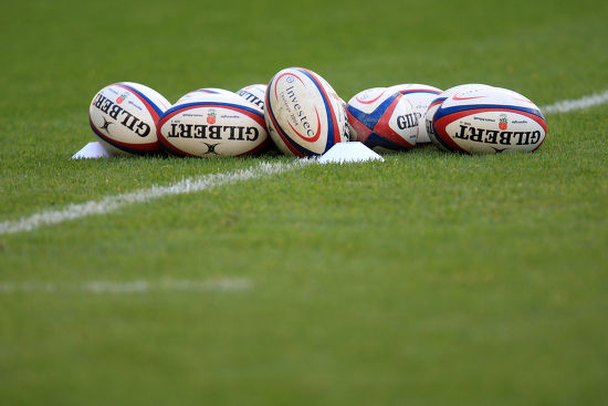 Pile Gilbert England Rugby Balls Sponsored Editorial Stock Photo ...