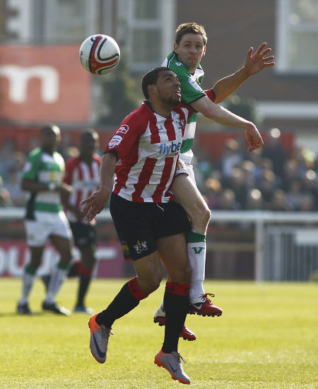 Exeter City Defender Scott Golbourne Yeovil Editorial Stock Photo ...