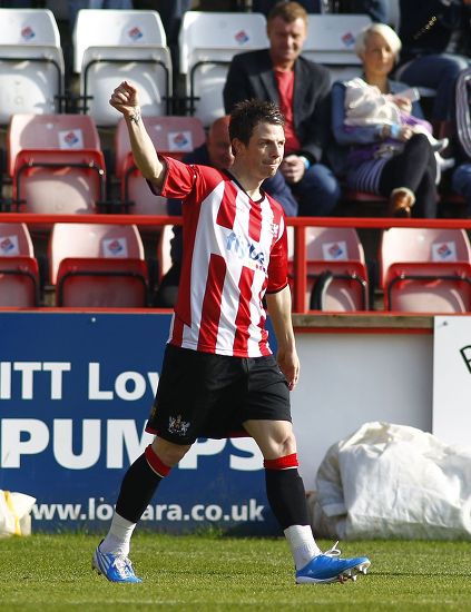 Exeter City Striker Jamie Cureton Celebrates Editorial Stock Photo ...