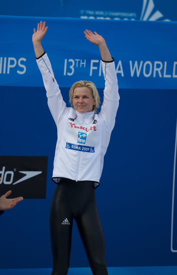 Britta Steffen Germany On Podium After Editorial Stock Photo - Stock ...