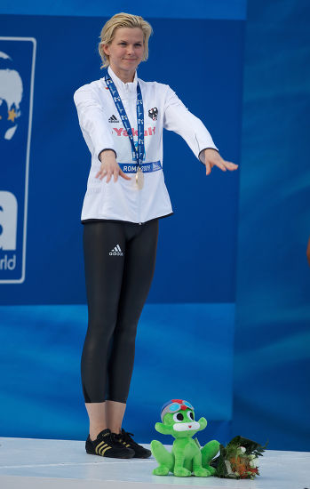Britta Steffen Germany On Podium After Editorial Stock Photo - Stock ...