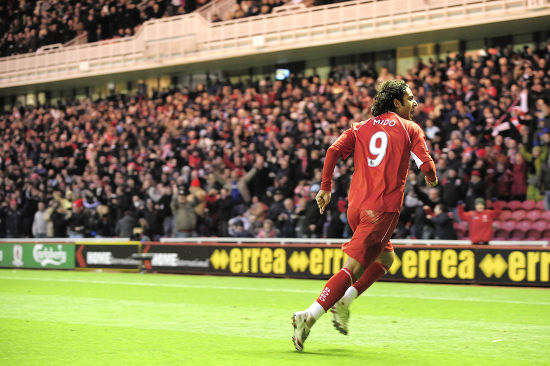 Mido Middlesbrough Celebrates His Late Equalising Editorial Stock Photo ...