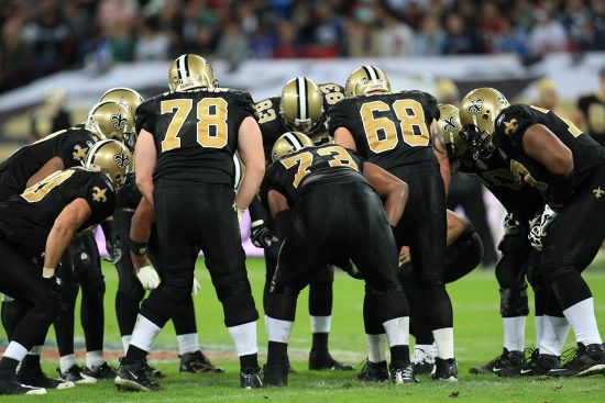 Generic Team Huddle Nfl Overseas Game Editorial Stock Photo - Stock ...