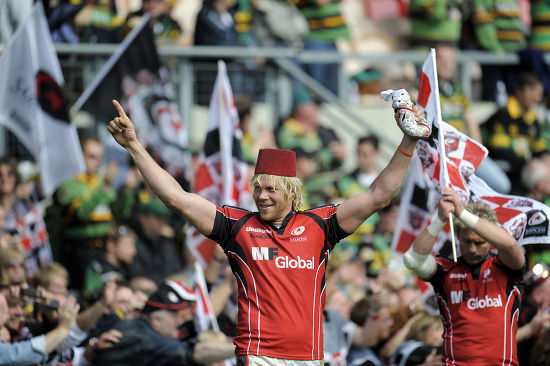 Mouritz Botha Saracens Celebrates Flag Waving Editorial Stock Photo ...