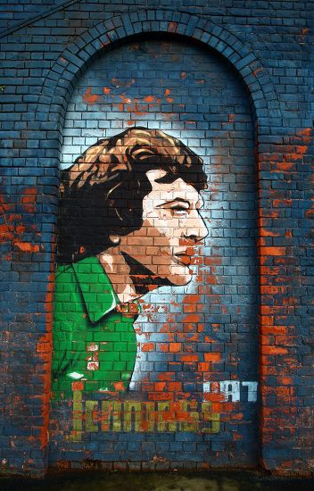 Graffiti Depicting Northern Ireland Legend Pat Editorial Stock Photo ...