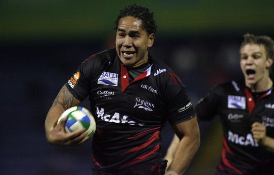 Andy Tuilagi Sale Sharks Shows His Editorial Stock Photo - Stock Image ...