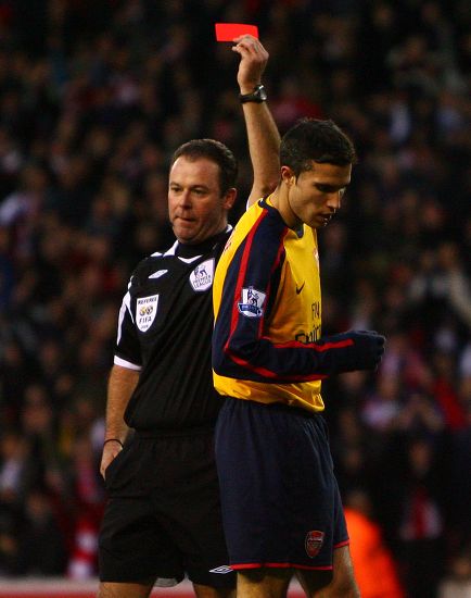 Robin Van Persie Arsenal Shown Red Editorial Stock Photo - Stock Image ...